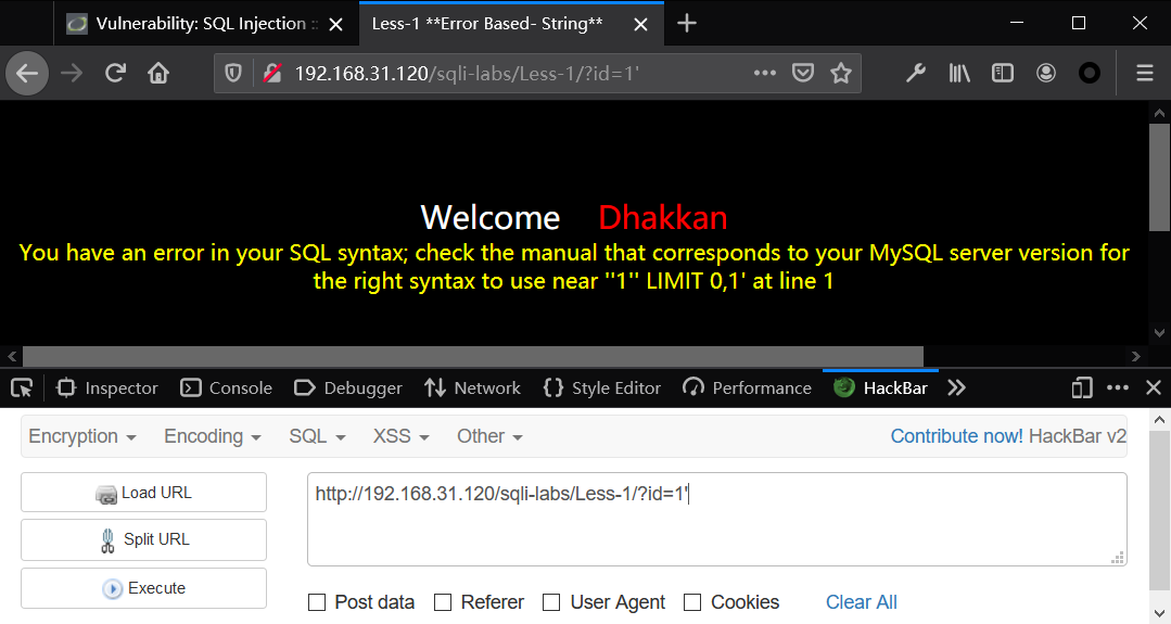 sql-lab Less1-5题 Write Up | Winny的一亩三分地